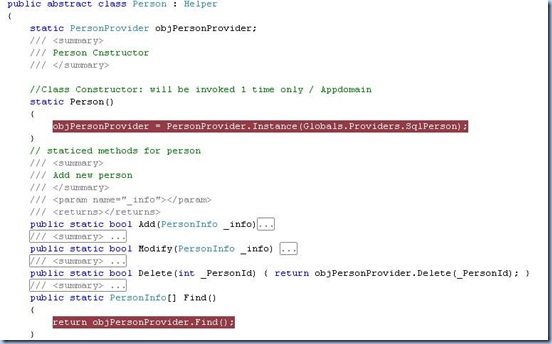 Developers House: Provider Design Patterns in NET 2.0